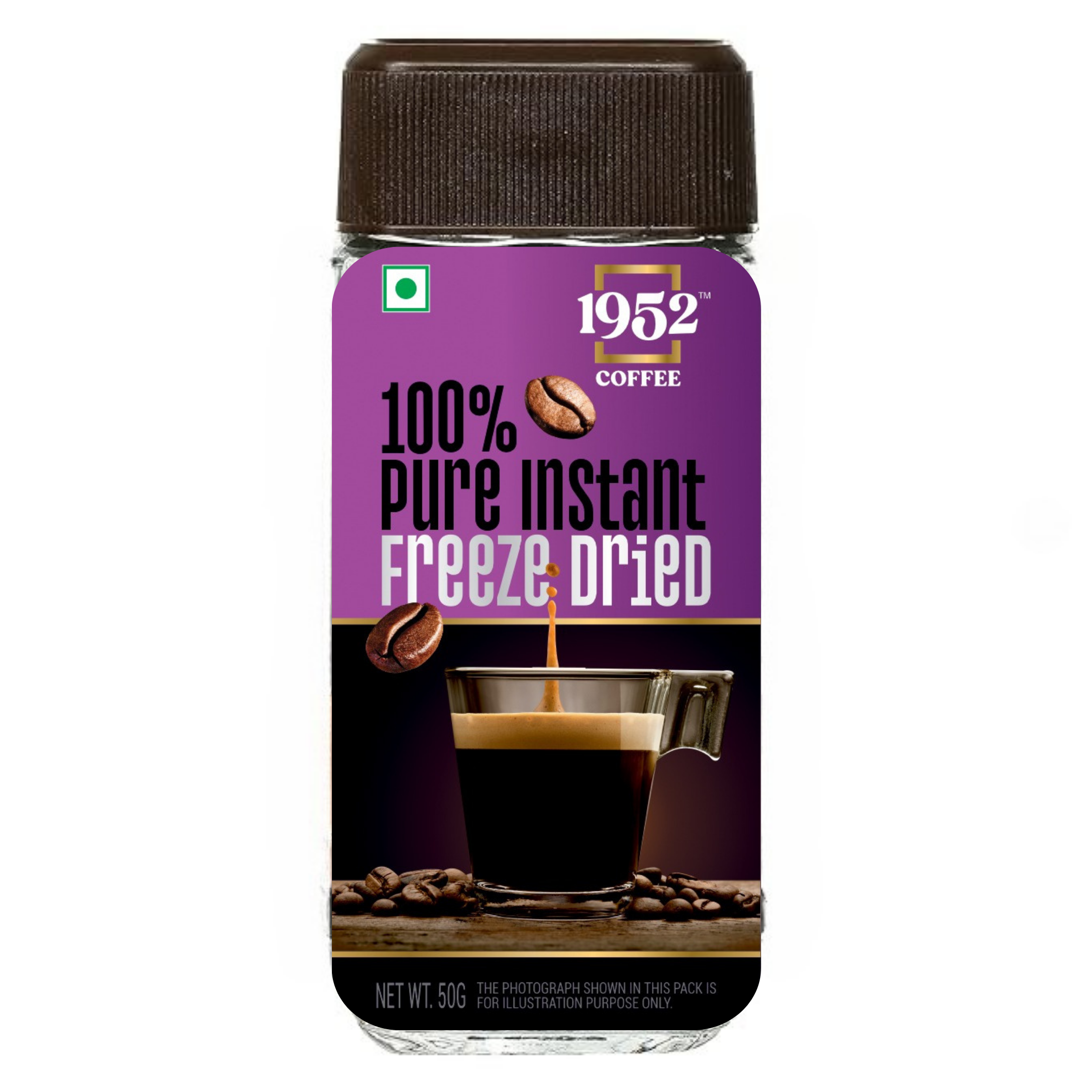 INSTANT COFFEE 100% PURE FREEZEDRIED 50GM – 1952 Coffee